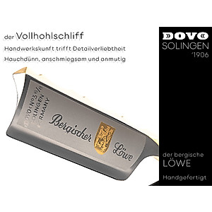 DOVO Carbon Ebony Shave Ready Swedish Steel Straight Razor