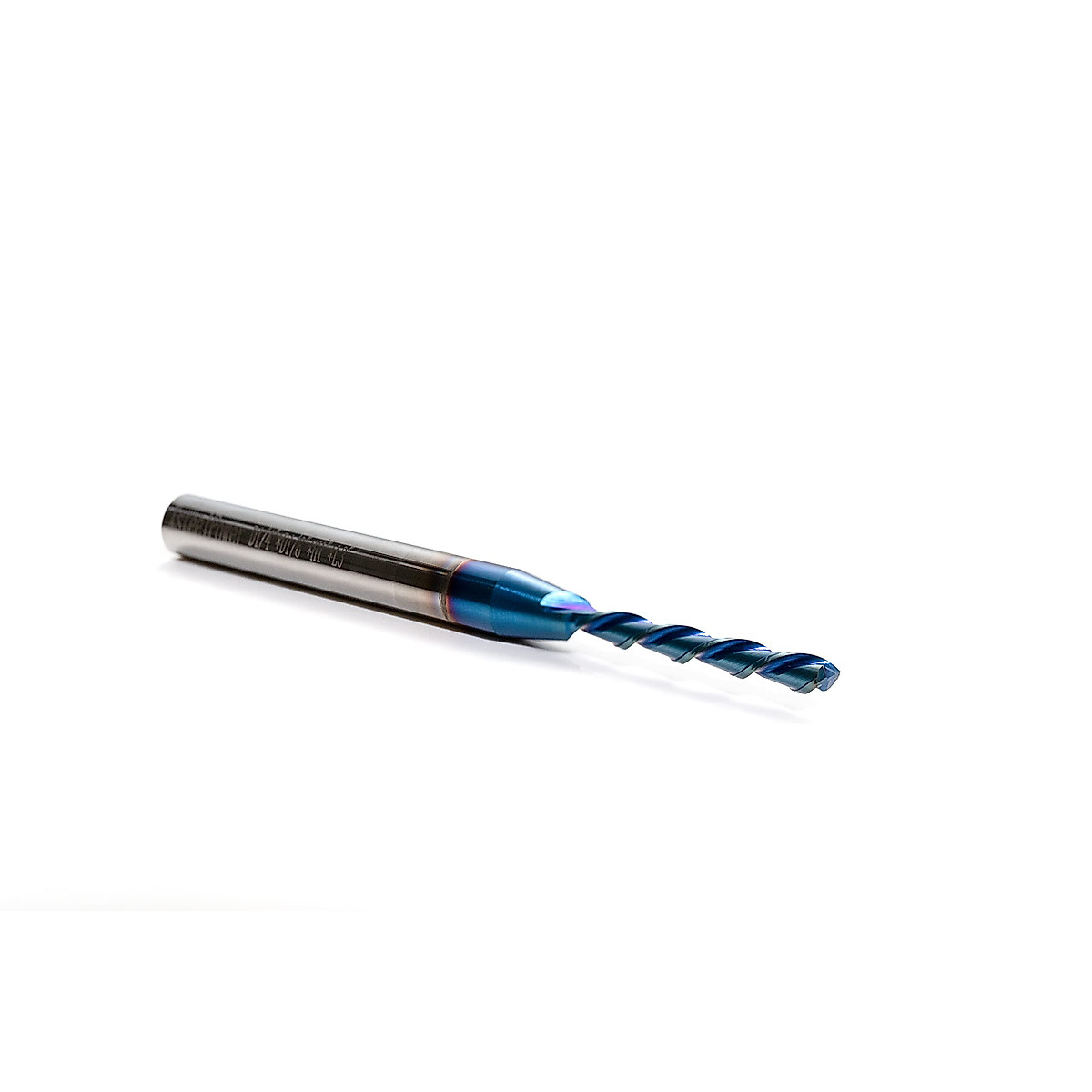 XsteelPower Extra Long Spiral Router Bit Down Cut 1/8" Cutting Diameter 1/4" Shank 3" OVL with Nano Coating HRC55 Solid Carbide End Mill for Wood Cut Carving Engrave Router Bits