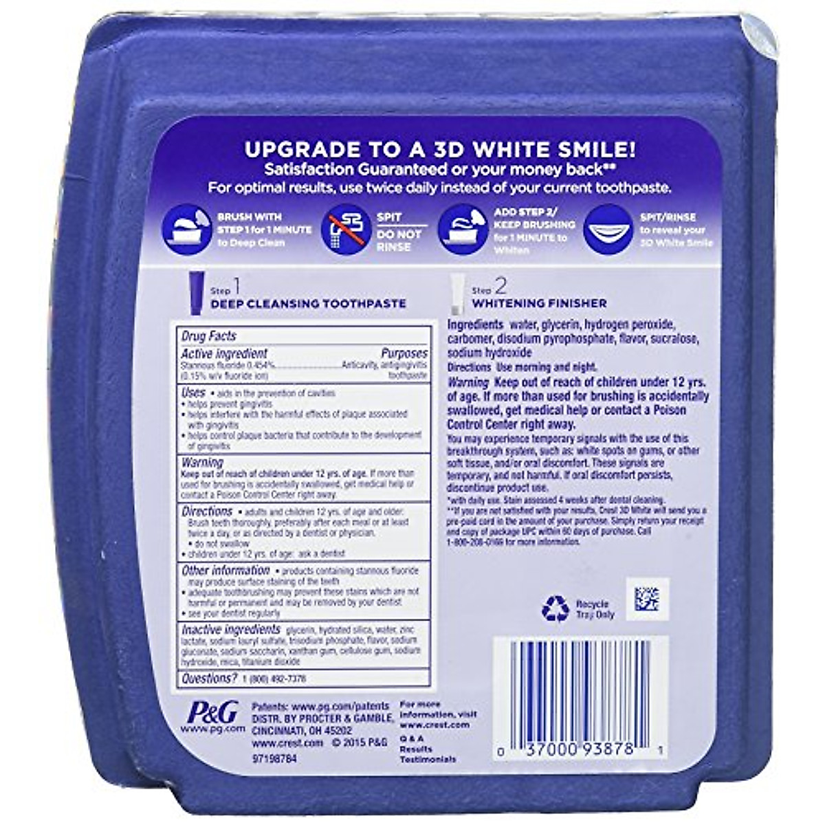 Crest Brilliance Daily Cleasning Toothpaste And Whitening Gel System - 4 Oz