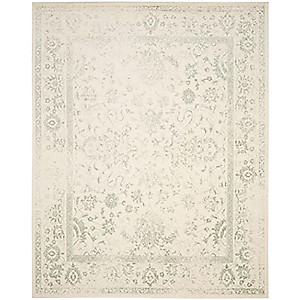 SAFAVIEH Adirondack Collection Area Rug - 8' x 10', Ivory & Sage, Oriental Distressed Design, Non-Shedding & Easy Care, Ideal for High Traffic Areas in Living Room, Bedroom (ADR109V)