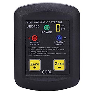 Hand-held Static Meter, Positive & Negative Dual Indicator Tester, 100v-20kv Non-Contact Electrostatic Field Testing Tool for Fiber Yarn Fabric Carpet Board Paper Rubber