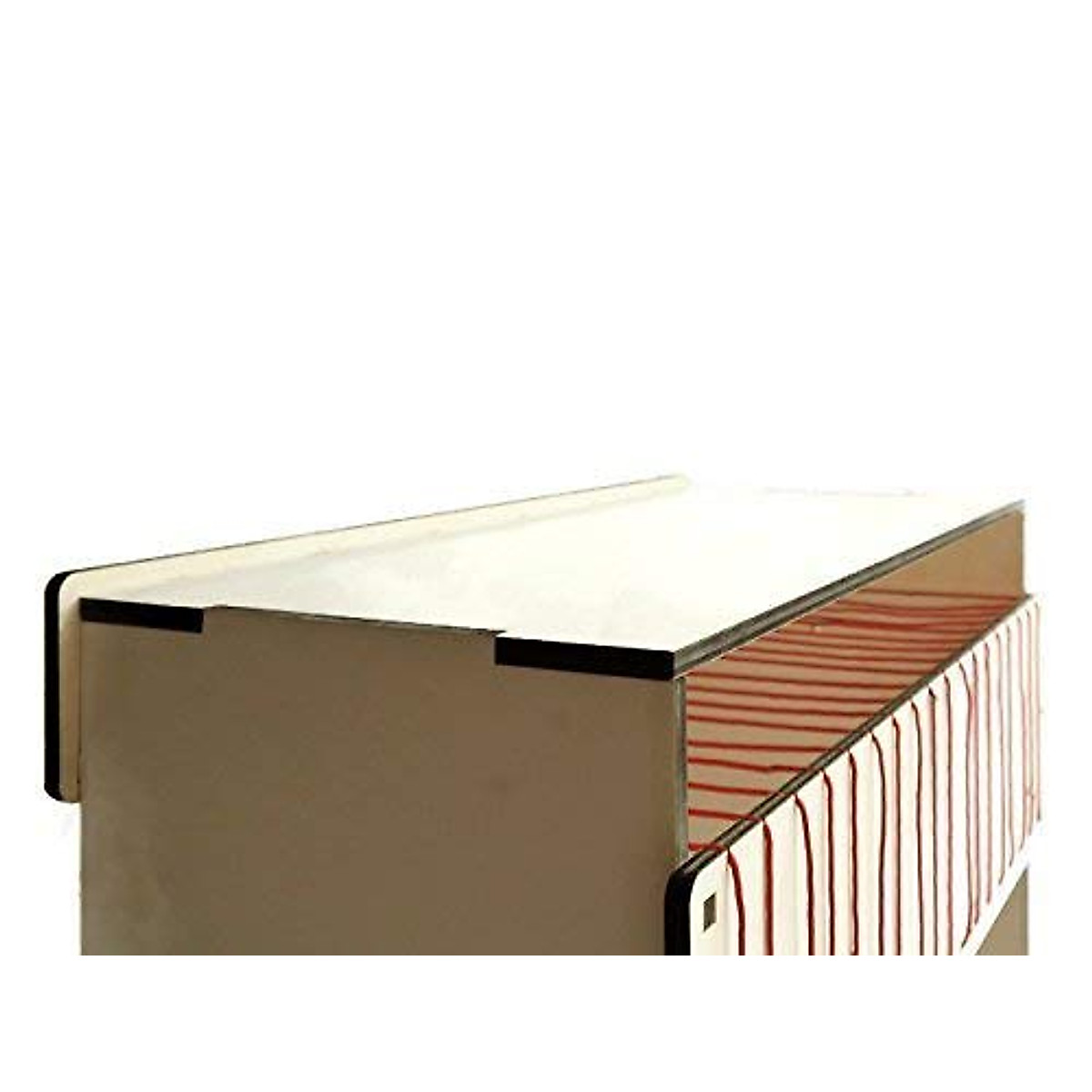 Small wooden modern sideboard storage cabinet for living room Many available colors as poplar Made of plywood Unique hallway sideboards Design by italian designer Laser cut wood and handmade