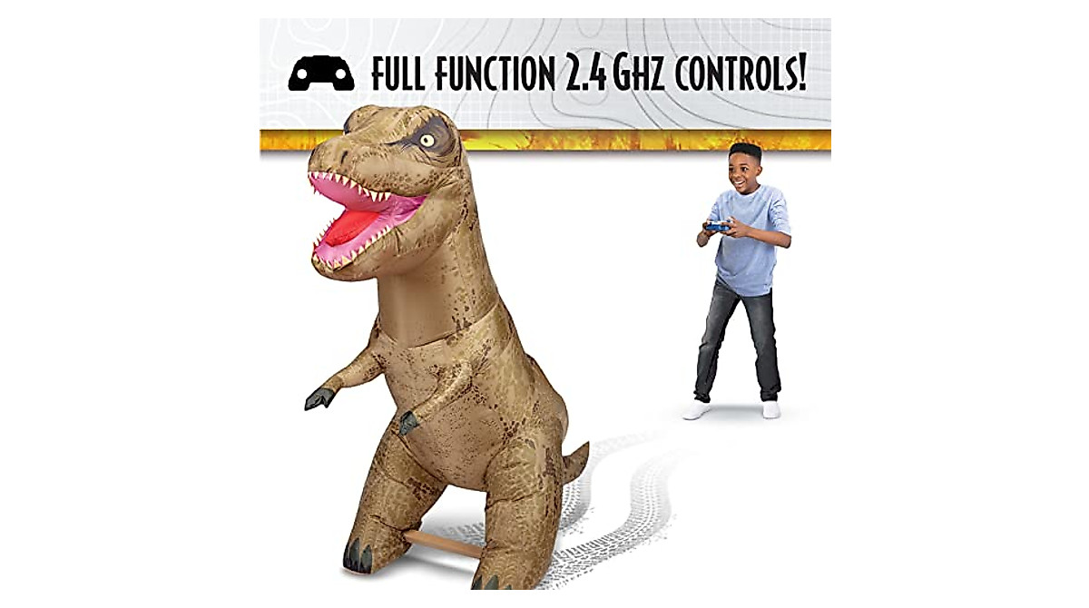 AIRTITANS Jurassic World Inflatable T-Rex RC Toy