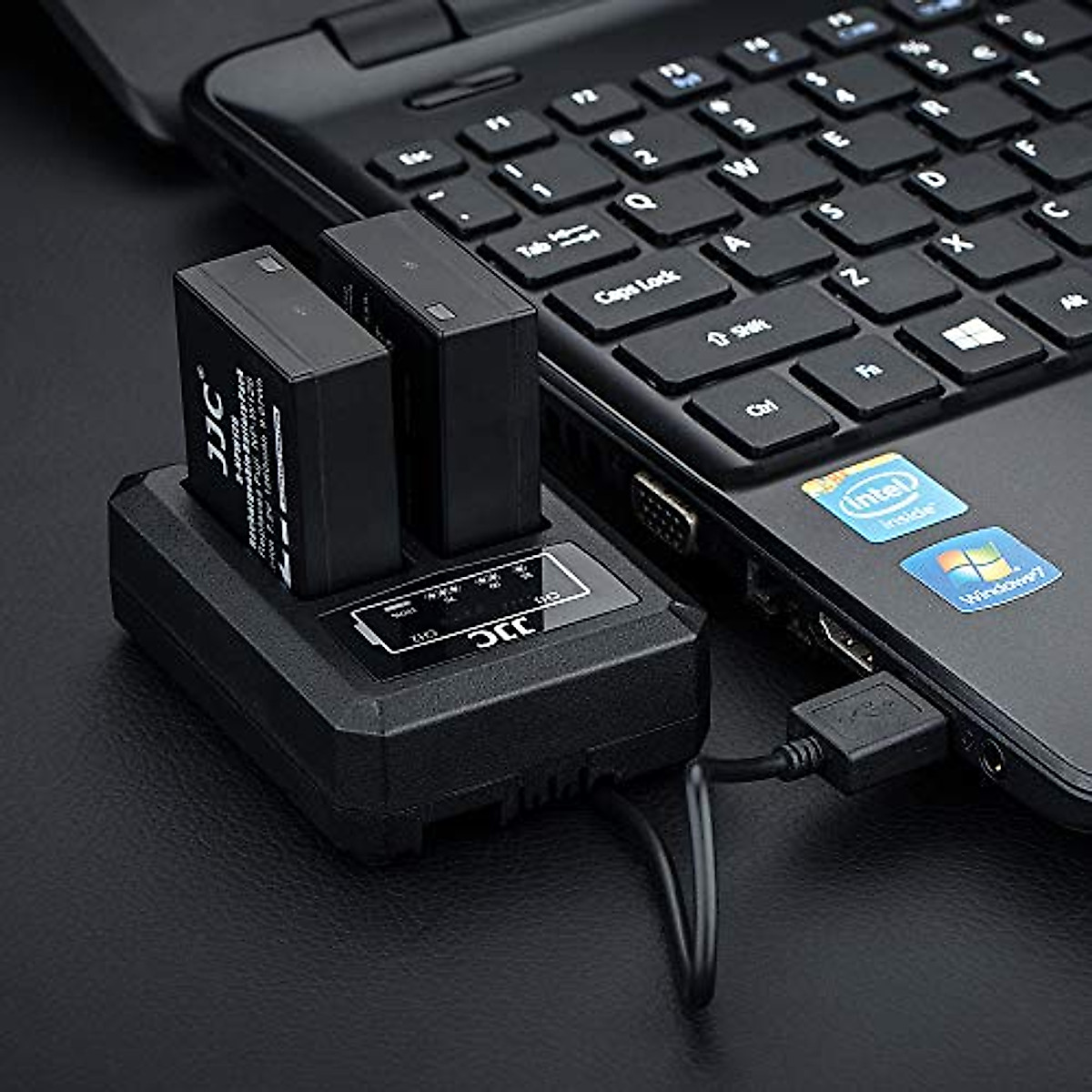 JJC NP-W126 Battery Charger USB Dual Slot for Fuji Fujifilm X-T3 X-T2 X-T1 X-S10 X-T30 X-T20 X-T10 X-T200 X-T100 X100V X100F X-H1 X-PRO3 X-PRO2 X-E4 X-E3 X-E2 X-E2S X-E1 X-A7 and More Fujifilm Cameras