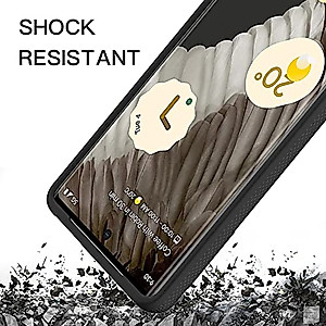 Google Pixel 7 Pro Case with Screen Protector, Dual Guard Shockproof Protection Military Grade Heavy Duty Dual Layer Case for Google Pixel 7 Pro (Black)