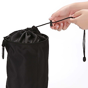 VEAMOR Clothespin Bag Hanging Clothesline Peg Organizer Storage Bags,Dust-proof (black)