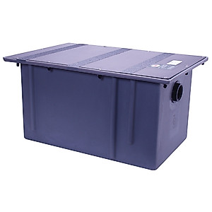 Zurn GT2702-10 Polyethylene Grease Trap 10 Gallons Per Minute 20 Pounds Capacity Grease Interceptor, Grease Interceptor , Grey