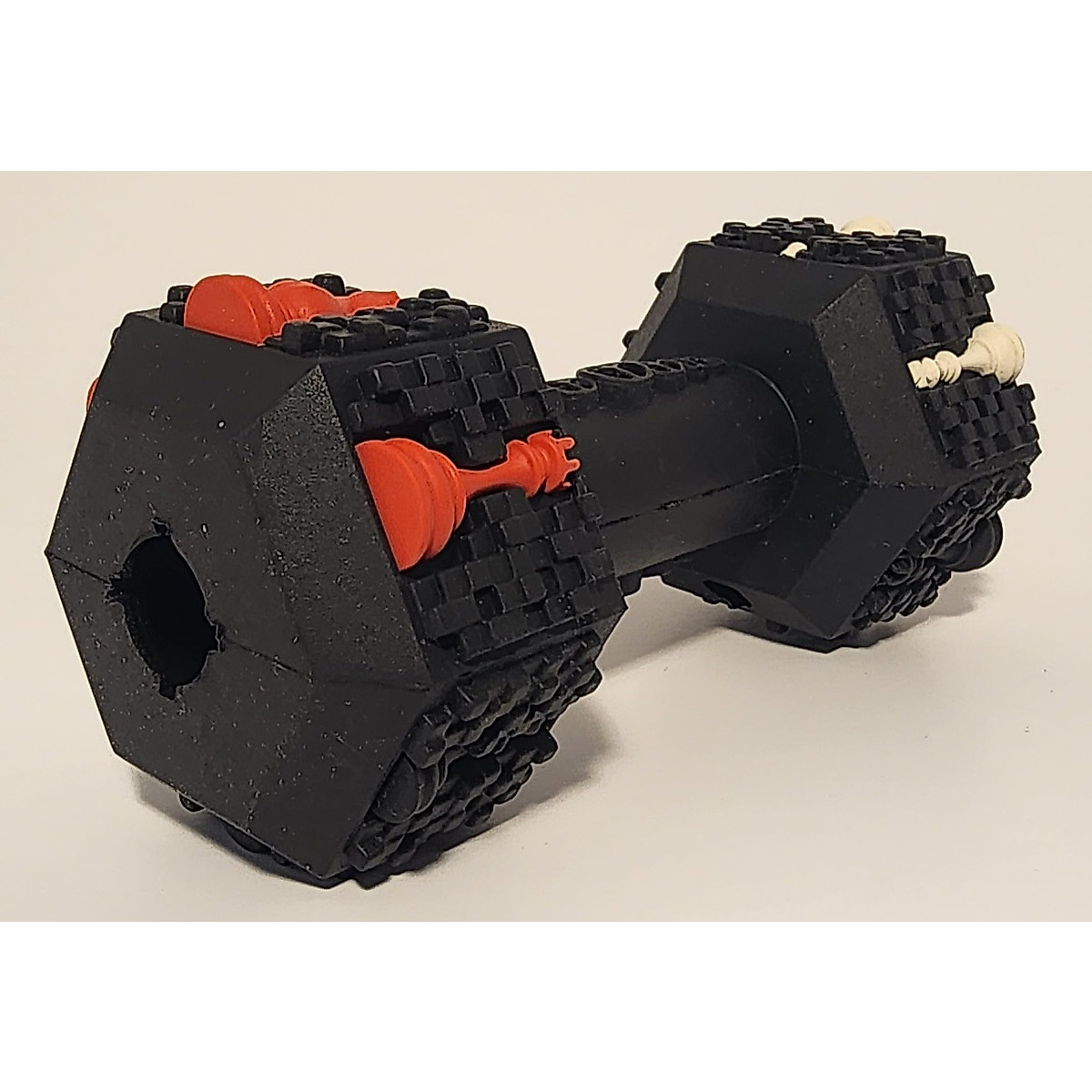 Atlantic Animals Puppy Dumbbell Toy - Durable Chew Toy for Dogs, Promotes Dental Health (Black)