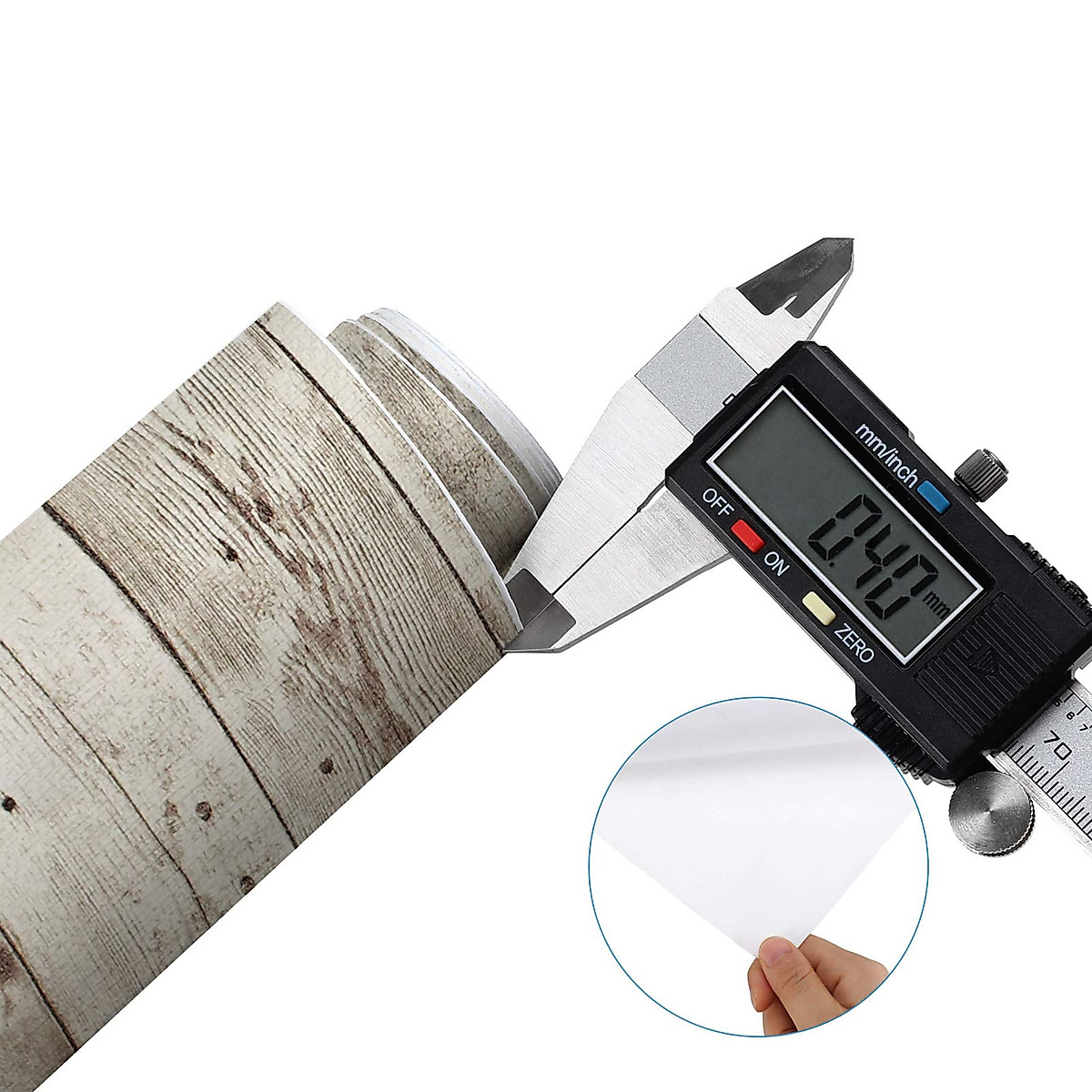 Oxdigi Cream Brown Wood Contact Paper 17.7"x196" Self-Adhesive Film for Kitchen Countertop Cabinet Shelf Peel & Stick Wallpaper Waterproof Removable/Extra Thick: 0.4mm Christmas Decoration