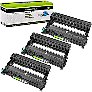 GREENCYCLE Drum Unit Replacement Compatible for Brother DR420 DR-420 Used in HL-2130 HL-2240 HL-2270dw HL-2280dw MFC-7360n MFC-7860dw IntelliFax 2840 2940 Series Laser Printer (Black, 3-Pack)
