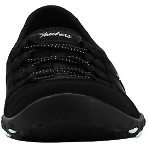 Skechers Women's Spectacular Breathe Easy Sneaker Black/Aqua 7.5