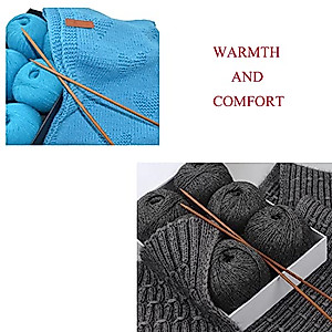 golo Merino Wool for Knitting 3-Ply Warm Soft Lightweight Cashmere Yarn for Crocheting