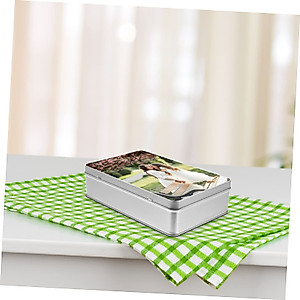 Box Sublimation Candy Tin Box Storage Box with Lid Cake Container Candy Containers Tin Pen Pencil Case Sublimation Metal Box Small Tin Box Tinplate Trinket Box Container