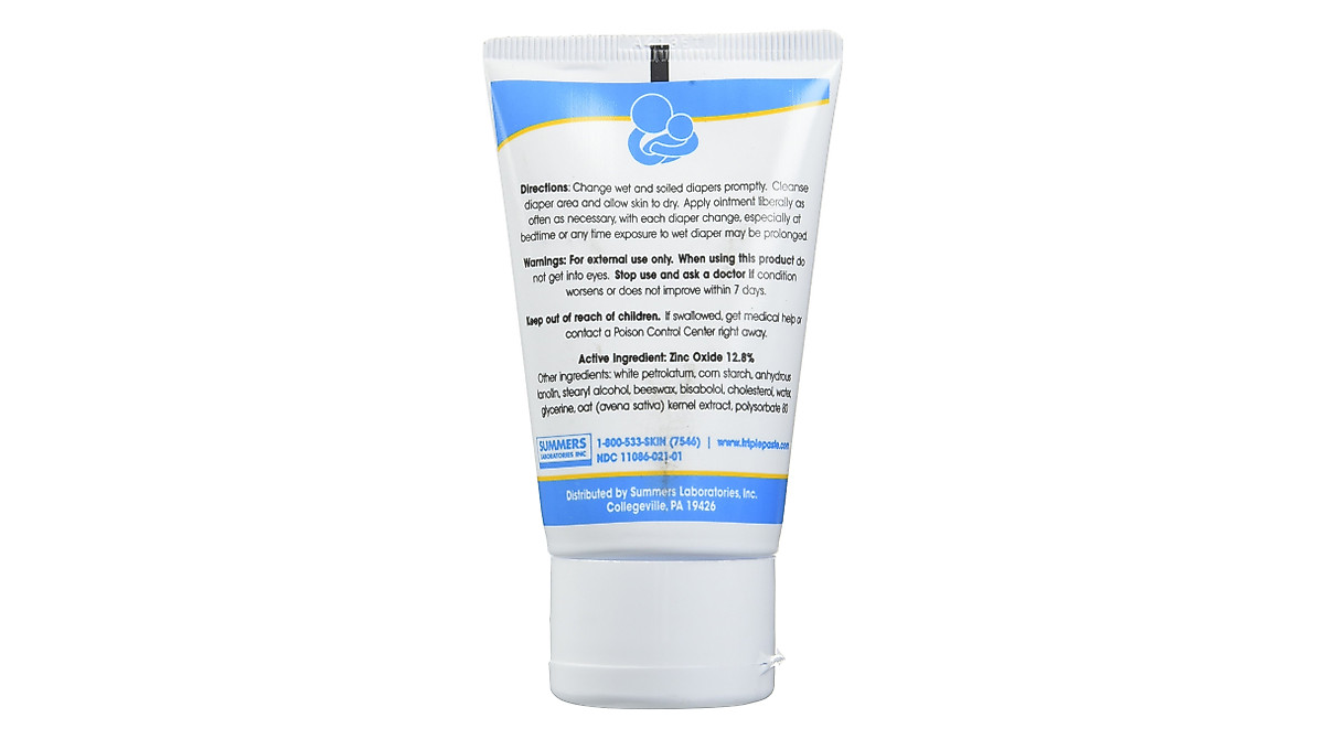 Triple Paste Diaper Rash Cream - Hypoallergenic Baby Ointment