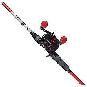 Abu Garcia Max X Low Profile Baitcast Reel and Fishing Rod Combo Multi, 6'6" - Medium - 1pc