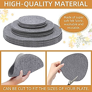 100 pcs set of Plate Protectors, and 4 Different Size, Plate Separators Pads China Storage Dividers Protectors Dish Protectors Pads for Protecting and Stacking Your Cookware. washing instructions.