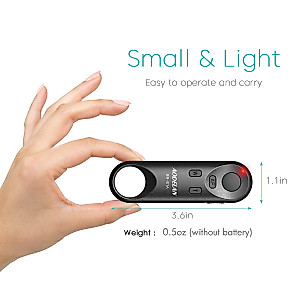 Wireless Camera Remote Shutter Release for Canon EOS M6 Mark II, R, RP, 90D, 77D, 800D, 200D, 250D, M50, Rebel T7i, Replace Canon BR-E1