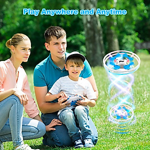 Mini Drone for Kids, 2.4Ghz Remote Control Drone, 360 ° Flips Auto Hovering Beginner UFO Drone, Headless Mode, One Key Return Small Quadcopter, Helicopter Drone Toy with LED Lights for Boys Girls Gift