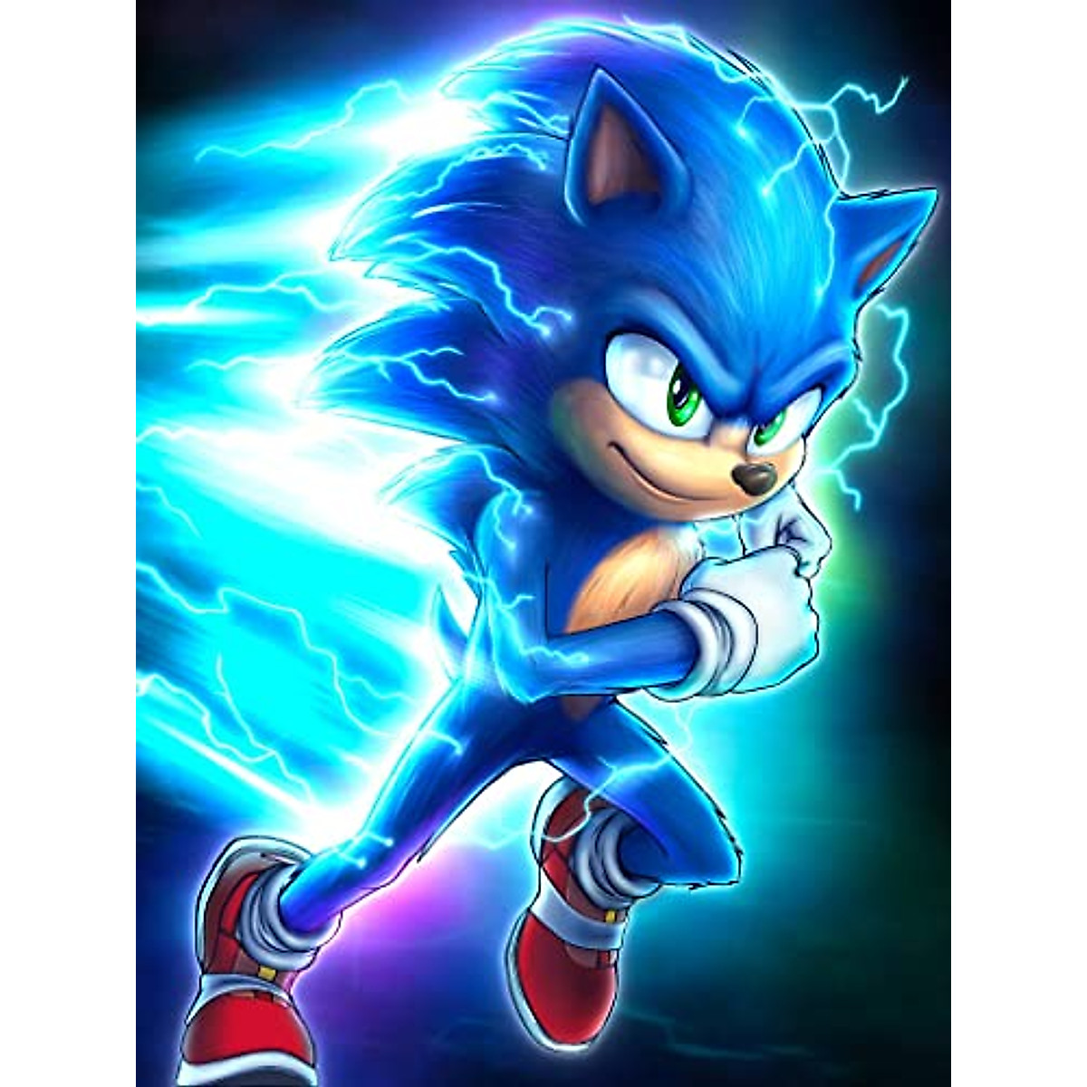 arcvoso 5D Diamond Painting Kits for Adults - Diamond Art Kits for Adults Kids Beginner,DIY Sonic Diamond Painting Full Drill Round Rhinestone for Home Wall Decor 11.8X15.7inch