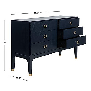 Safavieh Couture Home Lorna Navy 6-drawer Dresser
