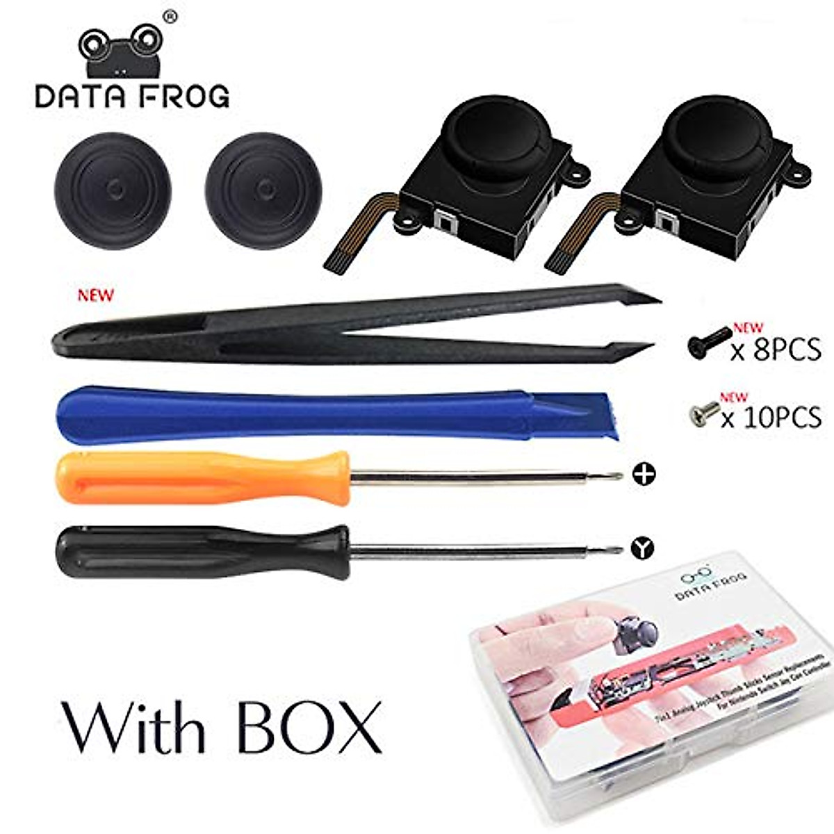 7 In 1 Replacement 3D Analog Joystick Thumb Stick For Nintend Switch Joy Con Controller Sensor Module For Nintend Switch Lite LIGHT BLUE