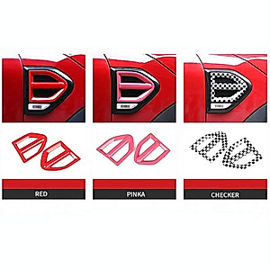 Heinmo for Cooper Countryman F60 Auto Outdoor Side Wing Fender Cover Sticker Section Scuttles Sticker Car-Styling Accessories (Grid)