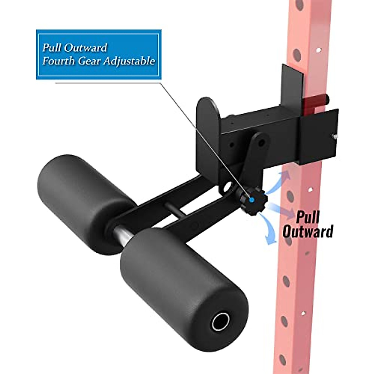 MAJOR LUTIE Power Cage Attachment Leg Holder Attachment Power Rack Home Gym Equipment 2 x 2.76 (50x70mm) Suit for PLM03 Part-LE02