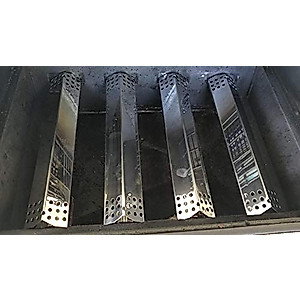 Adviace Replacement Flame Tamers for 720-0787D, 720-0953, 720-0819 BBQ Gas Grill Models, Set of 3 Stainless Steel Burner Covers Heat Plate Shields Replacement