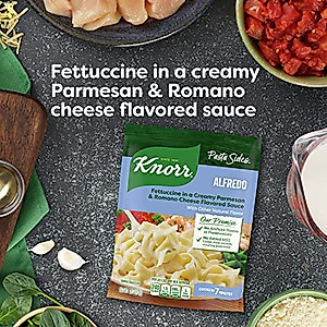 Knorr Pasta Side Dish For Delicious Quick Pasta Side Dishes Alfredo Fettuccine No Artificial Flavors or Preservatives 4.4 oz 6 Count