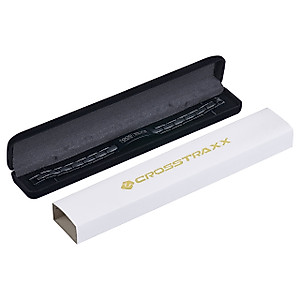 Crosstraxx Religious Bracelet - Adjustable Titanium Magnetic Bracelet with Romans 8:31 - If God Is For Us, Who Can Be Against Us? Motivational Christian Scripture - 8.5x0.5