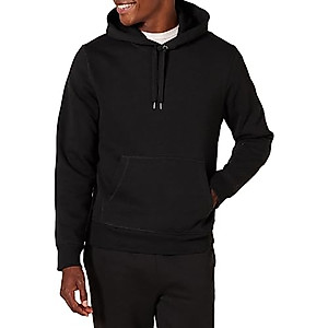 Amazon Essentials Men's Sweatshirt Hoodie, Black Heather, X-Large, Big & Tall Options Available