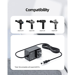 24V Charger Replacement for Legiral Le3 Le6 Le9 Le11 Massage Gun AC Adapter Power Cord Supply