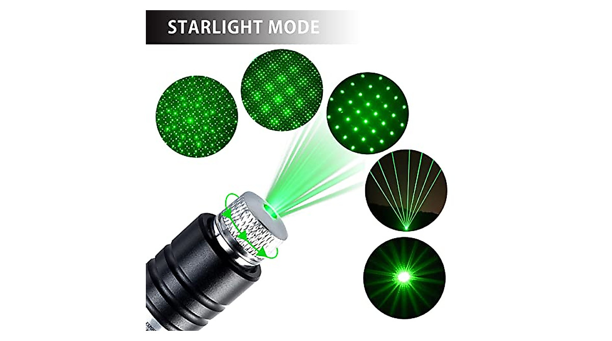 AYZUTQL High Power Green Laser Pointer – Rechargeable & Long Range