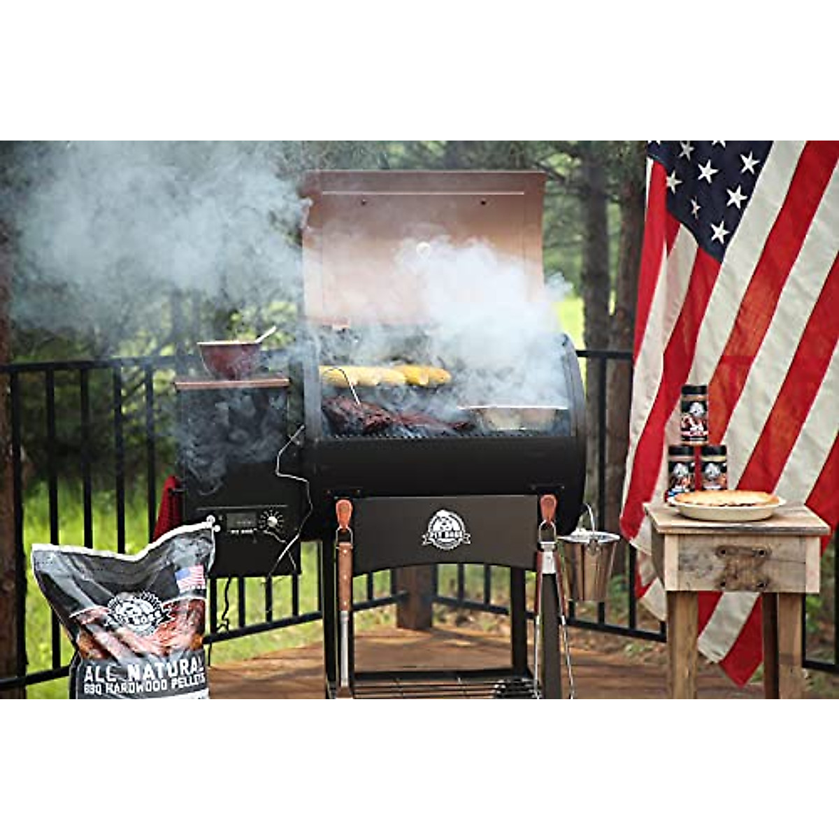 Pit Boss Classic 700 sq. in. Wood Fired Pellet Grill & Smoker, Smoke, Bake, Roast, Braise and BBQ