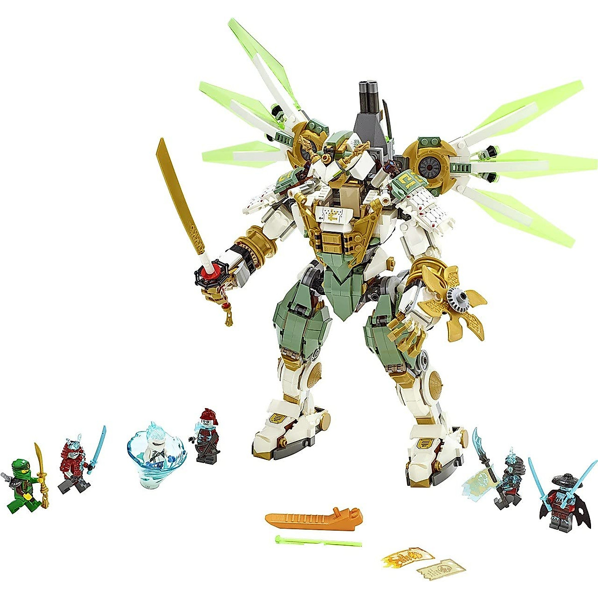 LEGO NINJAGO Lloyd's Titan Mech 70676 Ninja Toy Building Kit with Ninja Minifigures for Creative Play, Fun Action Toy Includes NINJAGO Characters Including Lloyd, Zane FS and More (876 Pieces)