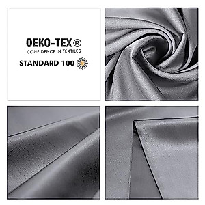 Silk Pillowcase for Hair and Skin, Lacette 22 Momme 6A Soft Mulberry Silk Pillowcase with Hidden Zipper, 600 Thread Count, Dual Side Silk/Wood Pulp Fiber, Gift Box(Grey, Standard 20"x26", 1 Pack)