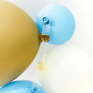 Balloon Garland Kit Balloon Arch Kit Party Decorations Blue, Ivory, and Gold Confetti Latex Balloons for Any Party: Wedding, Bachelorette, Graduation, Backyard, Bridal & Baby Showers, Birthday, More