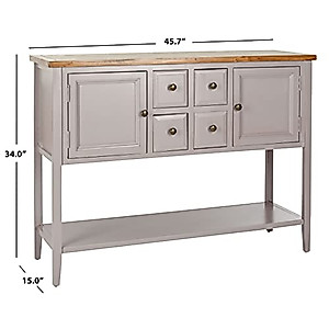 Safavieh American Homes Collection Charlotte Quartz Grey Sideboard