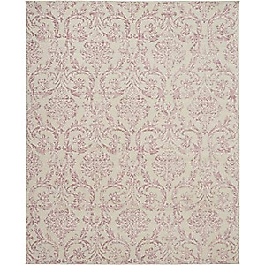 Nourison Jubilant JUB09, 7'10" x 9'10", Ivory Pink