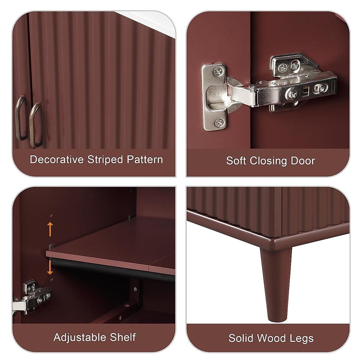 Bellemave Bathroom Vanity with Sink 24 Inch Bathroom Sink Cabinet with 2 Doors, Rosy