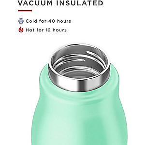 ZOKU Stainless Steel Bottle, 16.9 fl oz (500 ml), Cold and Heat Retention, My Bottle, Coffee Portable (Matte Teal)