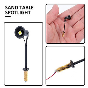 OSALADI 5Pcs Mini LED Landscape Lights,LED Landscape Lights, Low Voltage Outdoor Spotlight for Doll House Sand Table