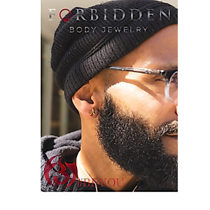 Forbidden Body Jewelry Surgical Steel Bunny Stud Earrings (Silver Tone)