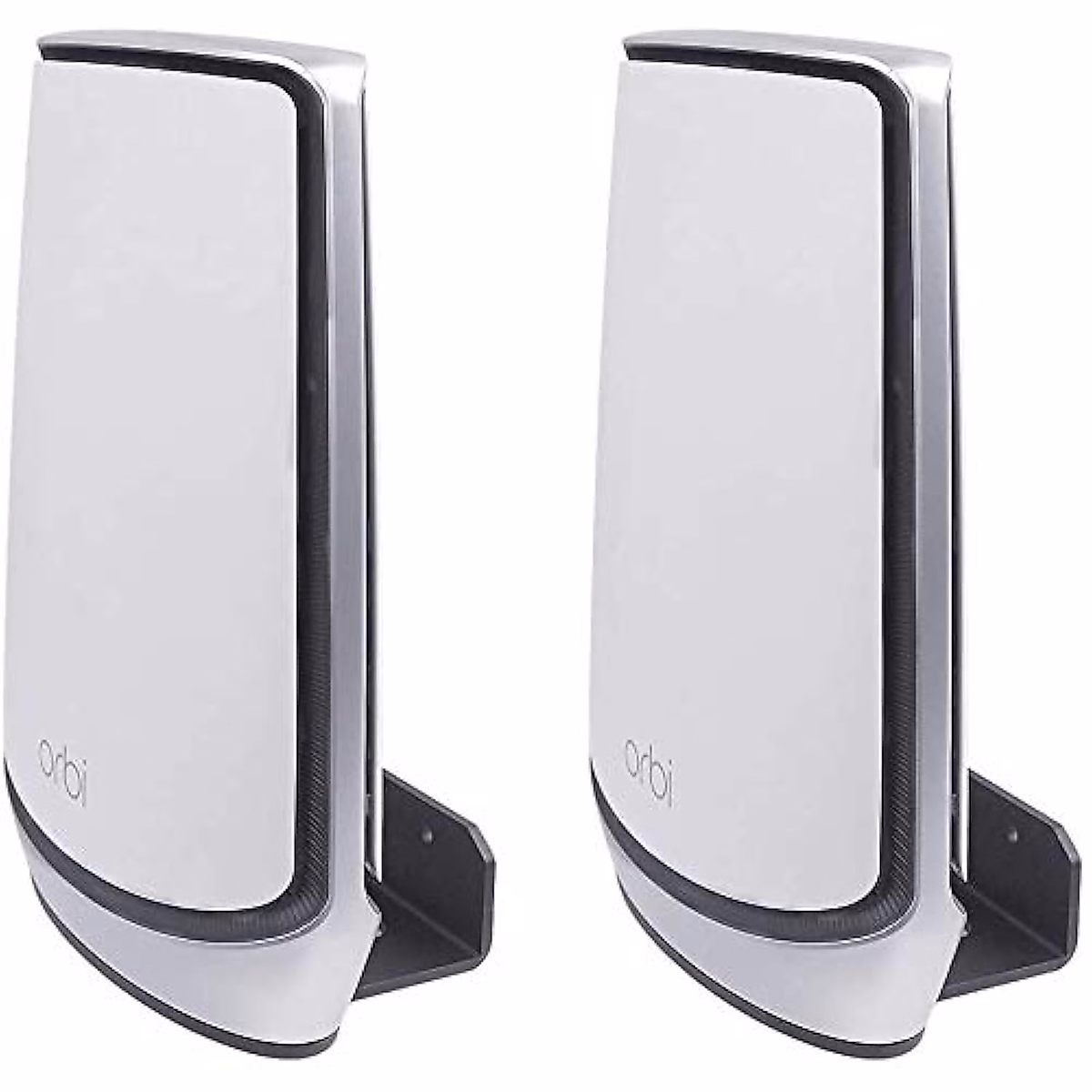 VOMENC Orbi WiFi 6 Wall Mount Holder Compatible with Orbi Ultra(RBK850)(RBK852)(RBK853)/(RBS750)(RBS751)(RBK752)(960/860 Series)/(AX5700)(AX6000) NETGEAR Orbi Mesh WiFi 6 System(2 Pcak)