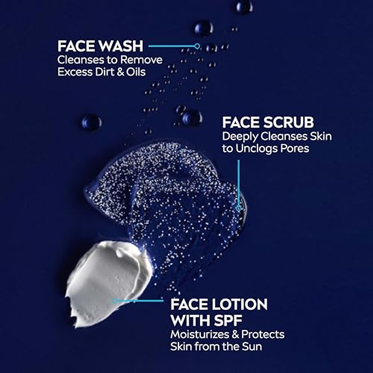 NIVEA MEN Maximum Hydration Deep Cleaning Face Scrub With Aloe Vera, 3 Pack of 4.4 Oz Tubes