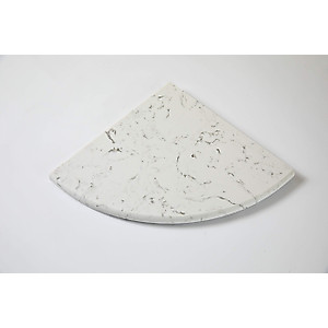 Natural Stone Accessories Shower Corner Shelf MM Quartz Statuary Size 9"x 9" Both Sides Polished