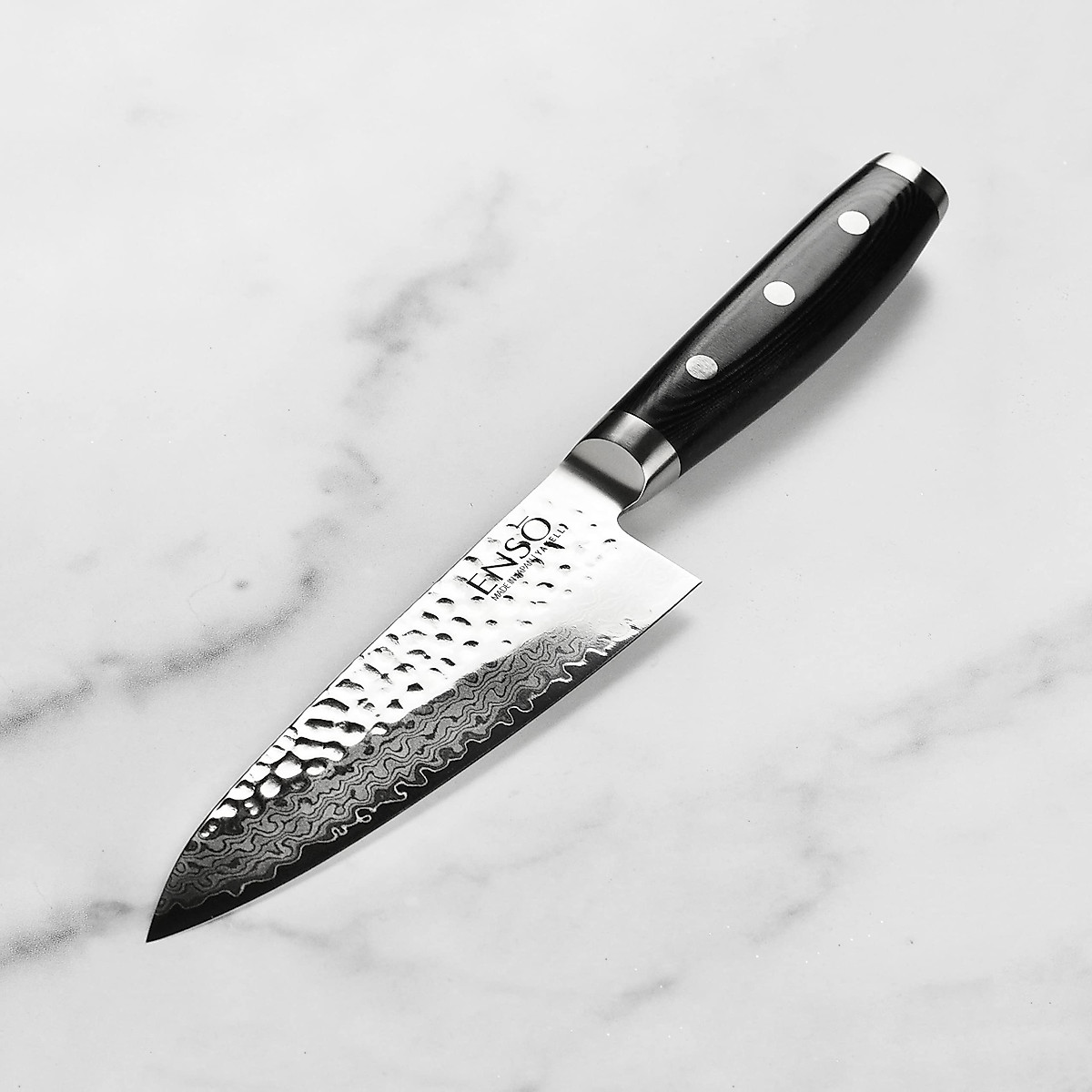 Enso HD 6" Chef's Knife - Made in Japan - VG10 Hammered Damascus Stainless Steel