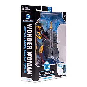 McFarlane Toys DC Multiverse Wonder Woman Endless Winter 7" Action Figure with Build-A Frost King Piece and Accessories