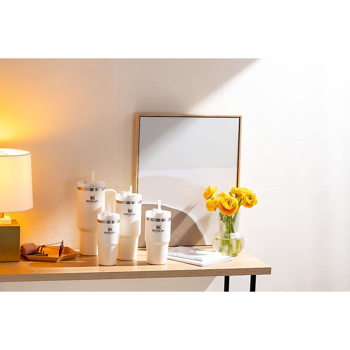 STANLEY Adventure Quencher Travel Tumbler 20oz Cream…