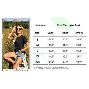 Tunic T Shirts for Women Workout Tops Short Sleeve Yoga Tshirts M